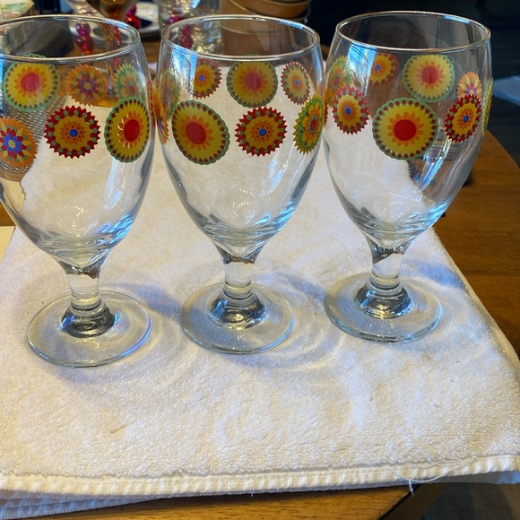 Greenbriar | Dining | Vintage Greenbrier Bright Mandela Groovy Stemmed ...